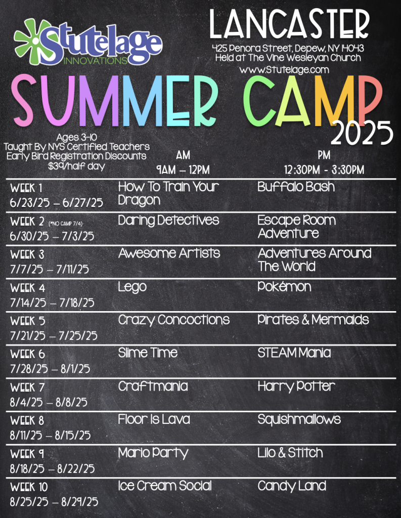 Stutelage Innovations :: 2025 Summer Camp Information